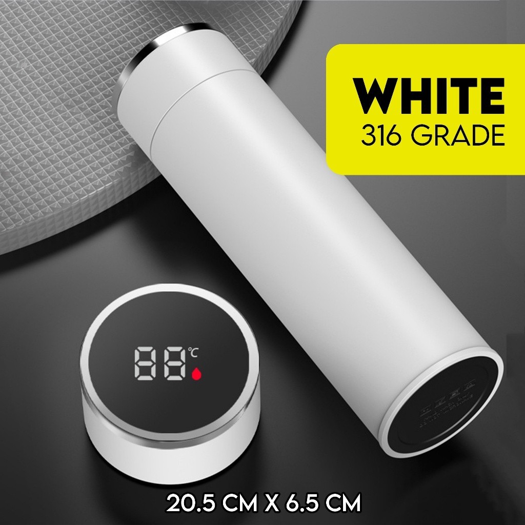[SG STOCK] Smart LED Bottle 316 Grade Stainless Steel Thermos Thermal Flask Measure Temperature ...