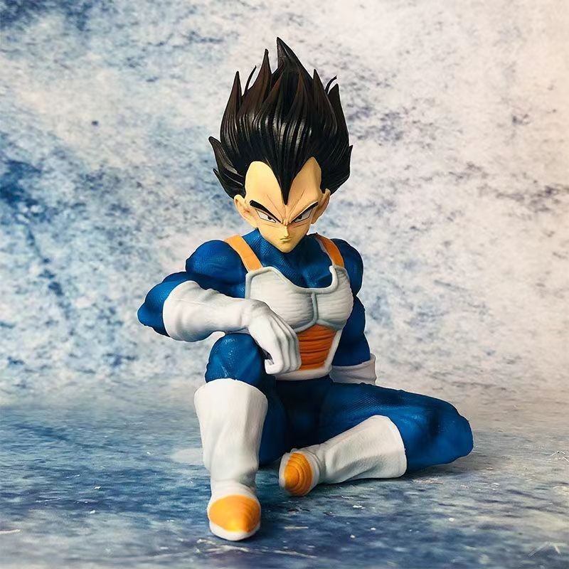 Dragon Ball Sitting Posture Wink Vegeta Saiyan Proud Prince Battle Suit ...