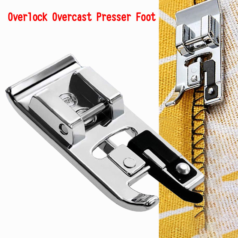 Overlock Overcast Sewing Machine Presser Foot Fits Most Low Shank Snap ...