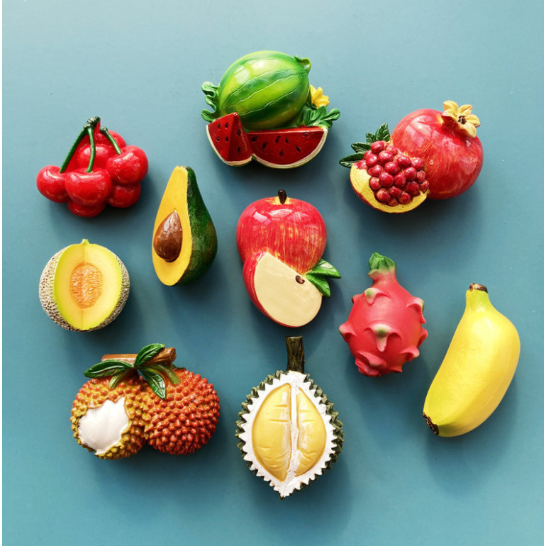 Refrigerator Magnetic Paste Life Cute Japanese Fruit Net Red ...