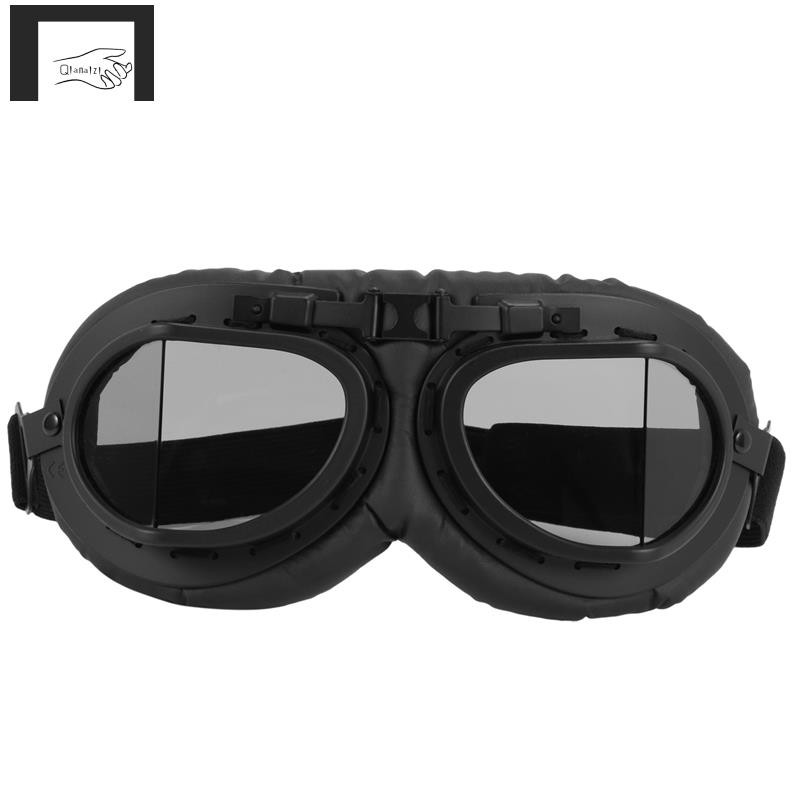 Retro Gray Motorbike Pilot Goggles Vintage Wwii Pilot Goggles ...