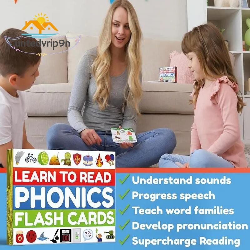 Phonics Sight Words Flash Cards Learn to Read Blends Digraphs Blends ...