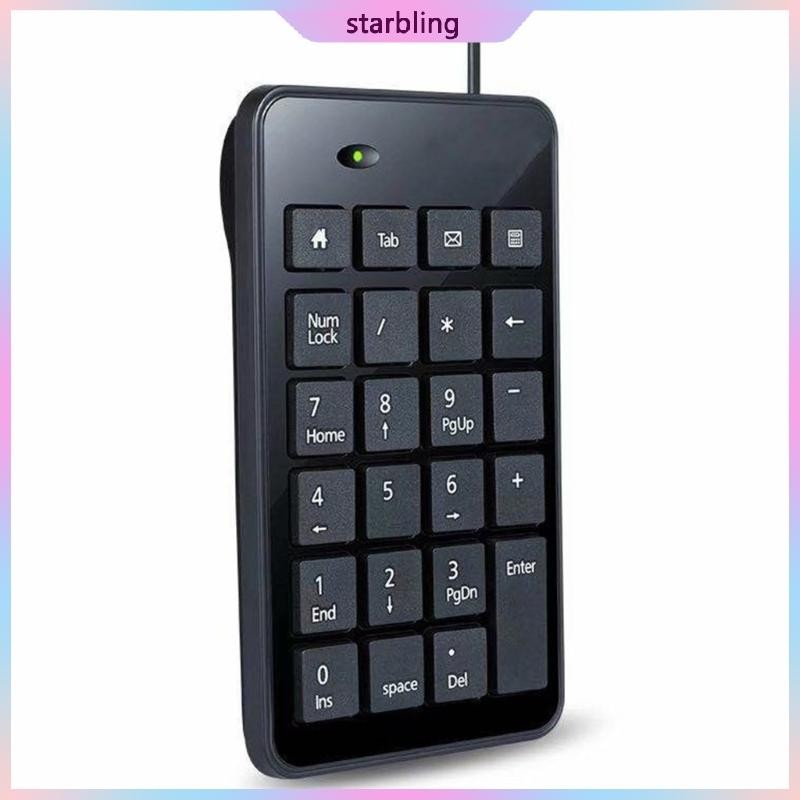 Star Corded Numeric Keypad 23 Key Corded USB Number Pad External Numpad ...
