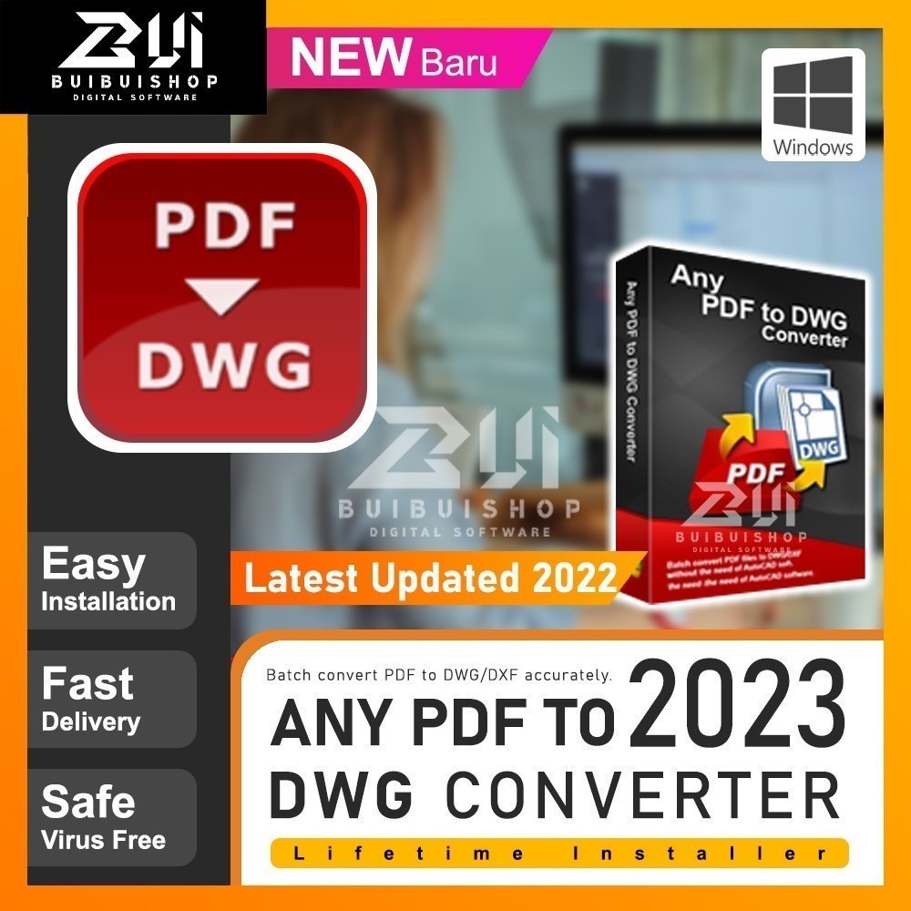Any PDF to DWG Converter 2023 l Latest 2022 l Windows | Shopee Singapore