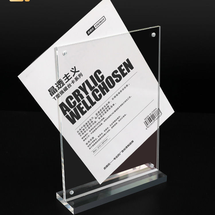 A4 Table Card Transparent Display Card A5 Standee Strong Magnetic ...