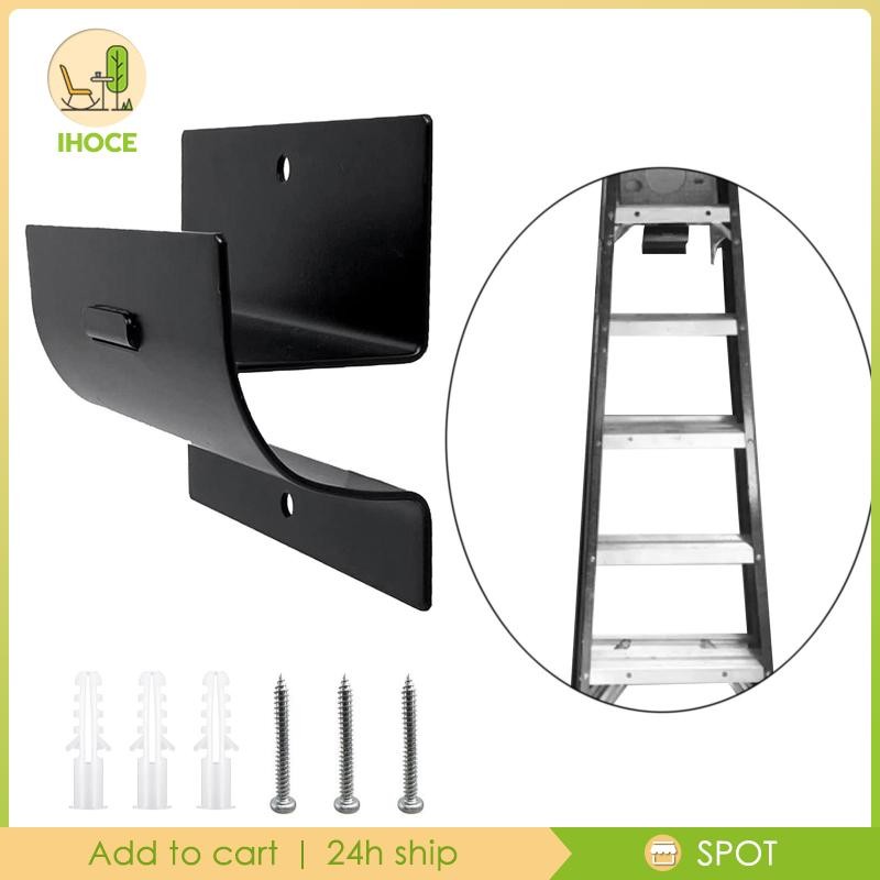 [Ihoce] Ladder Hanger Garage Organizer Equipment Rack Hanger Shed ...