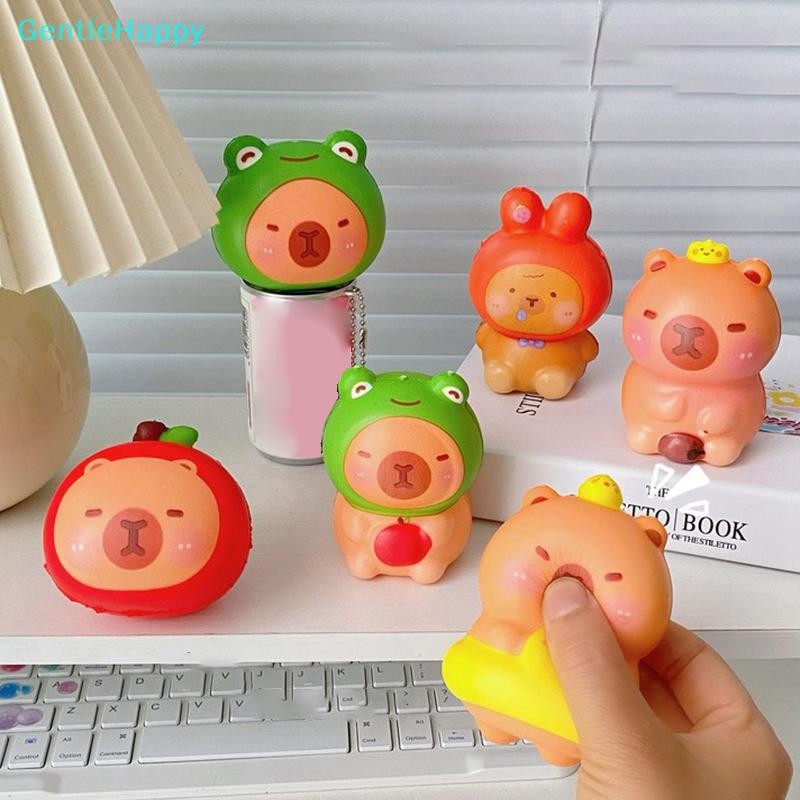 GentleHappy Cute Cartoon Capybara Mochi Pinching Toy Squishy Toy Slow ...