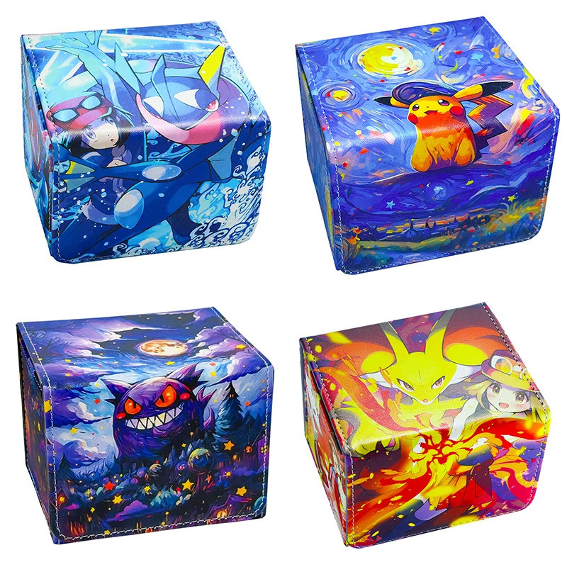 Anime Pokémon PTCG Card Leather Storage Box - PU Material, Featuring ...