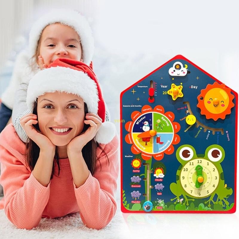 youn Telling Time Teaching Clock Season Months Days of Week Teaching ...