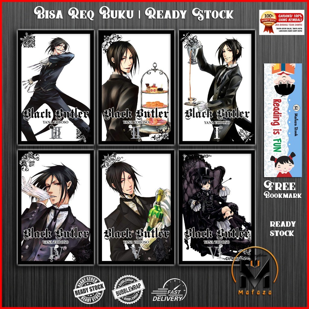 Black Butler Comic (33 book series) By Yana Toboso (English) | Shopee ...