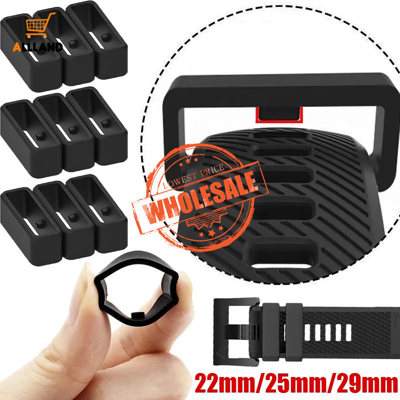 [Best Choice] 1 Pc 22mm/25m/29mm Watchband Fastener Silicone Ring for ...