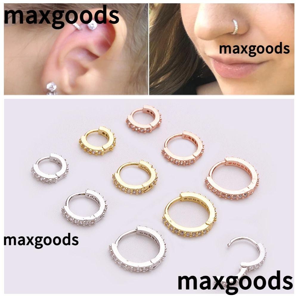 MAXGOODS1 1PC CZ Ear Piercing Punk Rook Helix Cartilage Tragus Daith ...