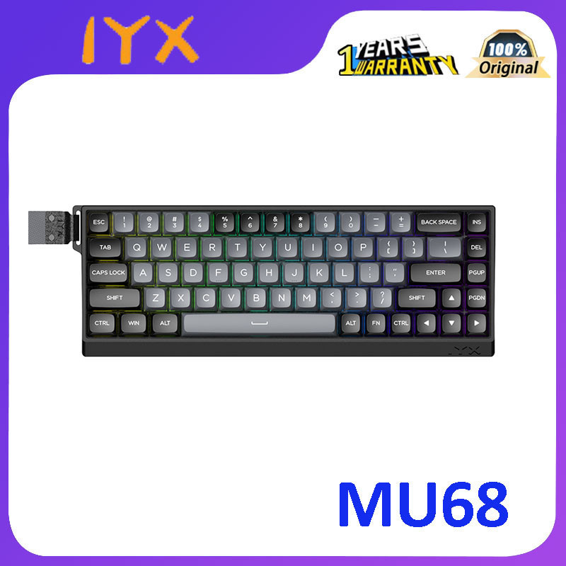 IYX MU68 all-aluminum Esports Magnetic platinum switch keyboard RT mode ...