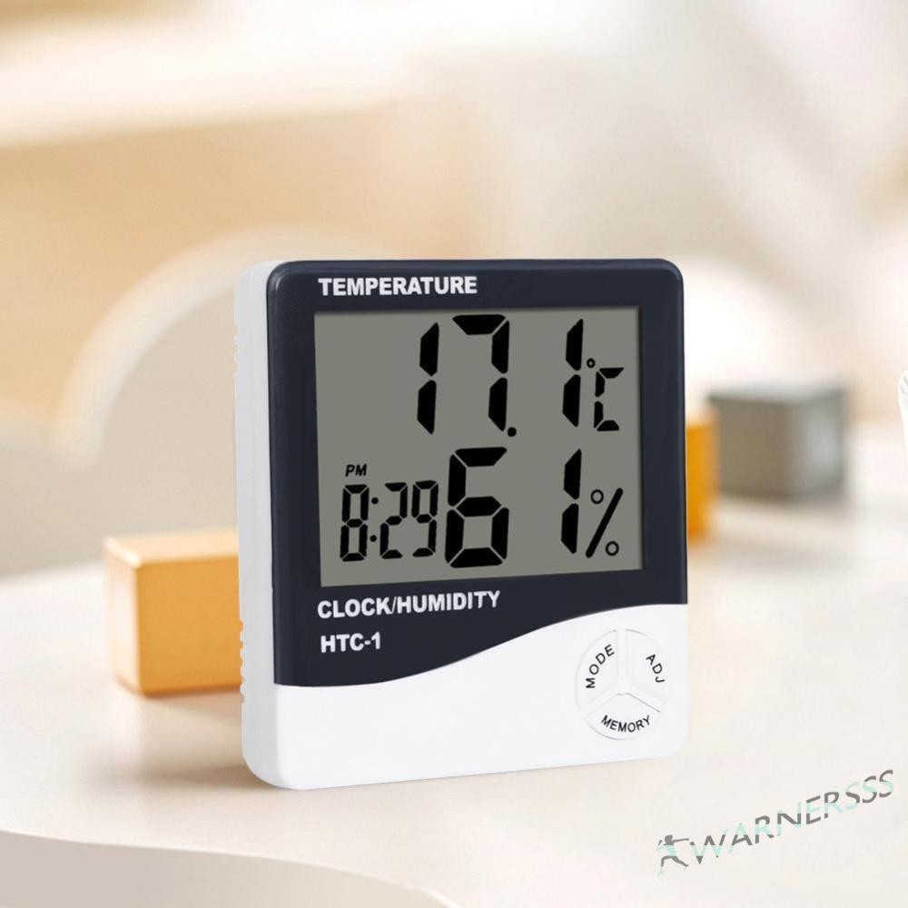 HTC-1 Large Display Indoor Thermometer Hygrometer Temp Humidity Meter ...