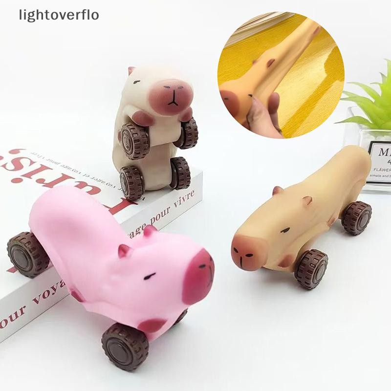 [lightoverfloW] Capybara Squeeze Toy Capybara Fidget Toy With Wheels ...