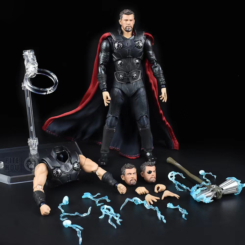 Marvel Avengers Thor 4 Joints Movable Model Doll Infinite War Soltole ...