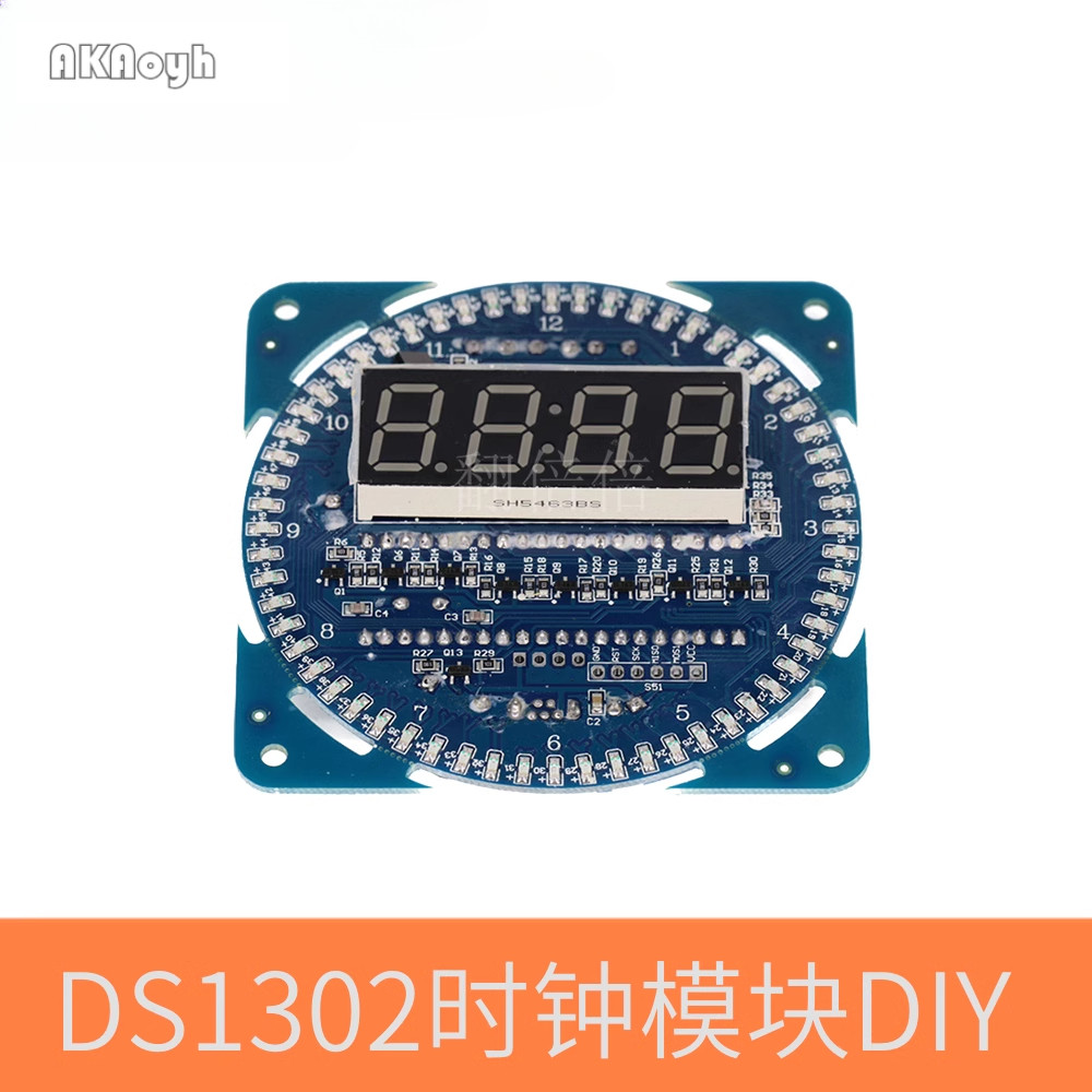 Ds1302 Clock Module Rotating LED Display Clock DIY Electronic Watch ...