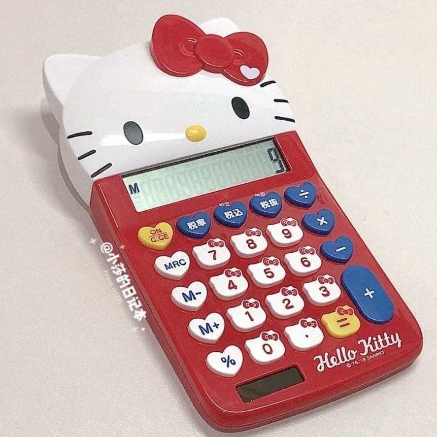 Hello Kitty Cute Cartoon Solar Calculator Hello Kitty KT Portable ...