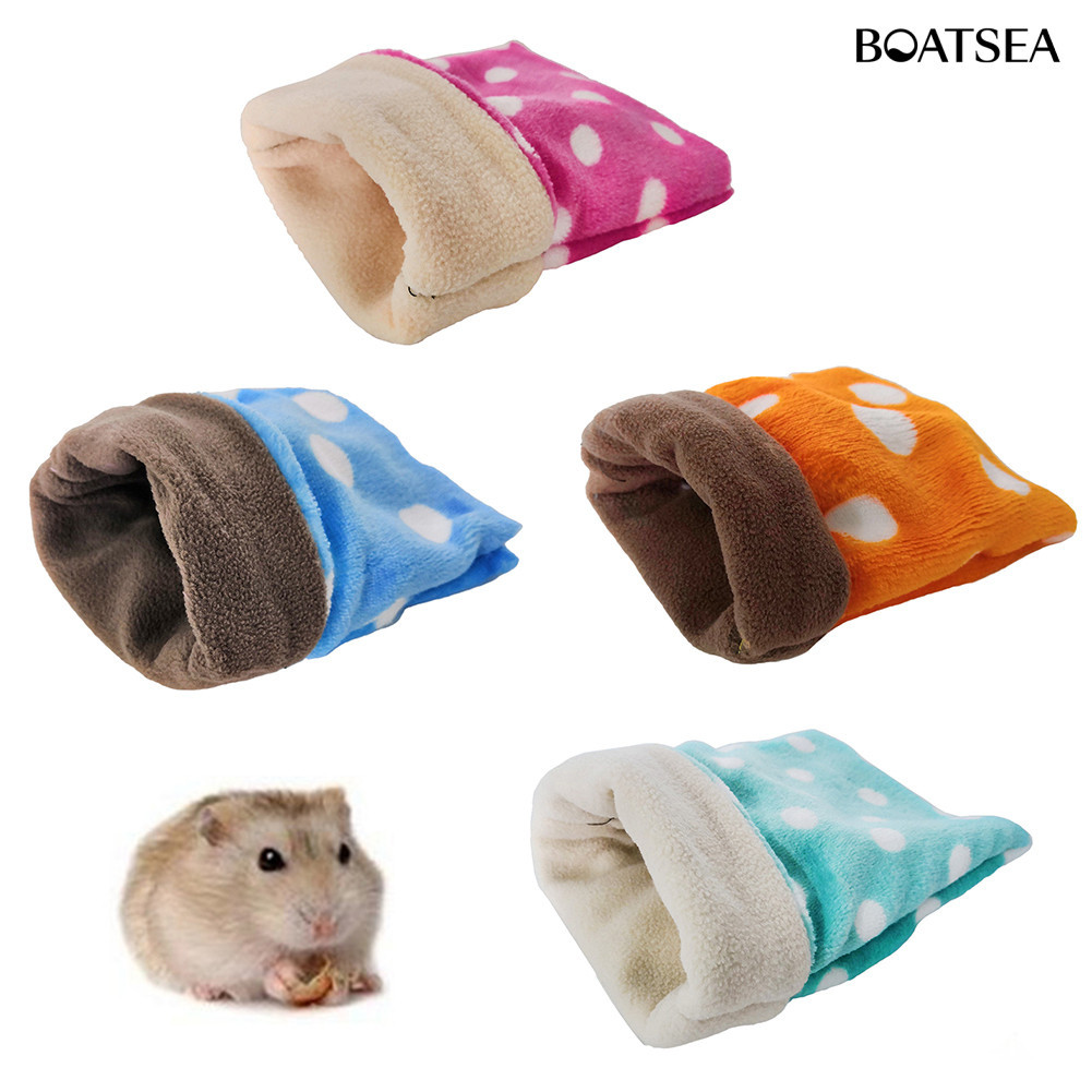 [BEA] Polka Dot Lovely Plush Sleeping Bag Mini Pet Bed Nest for Guinea ...
