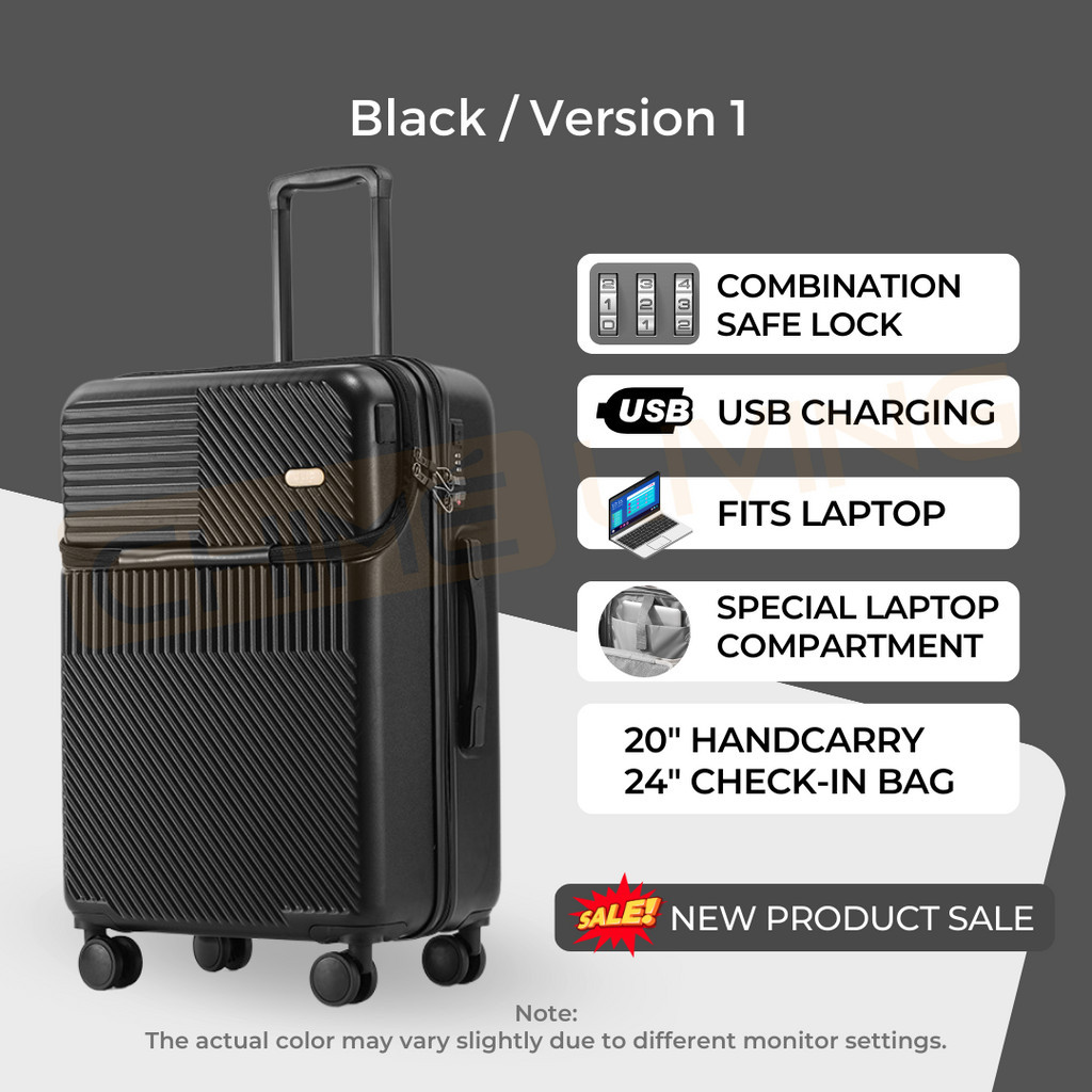 SG | Japan Style Luggage - Open Front Design | Cabin Handcarry Carryon ...