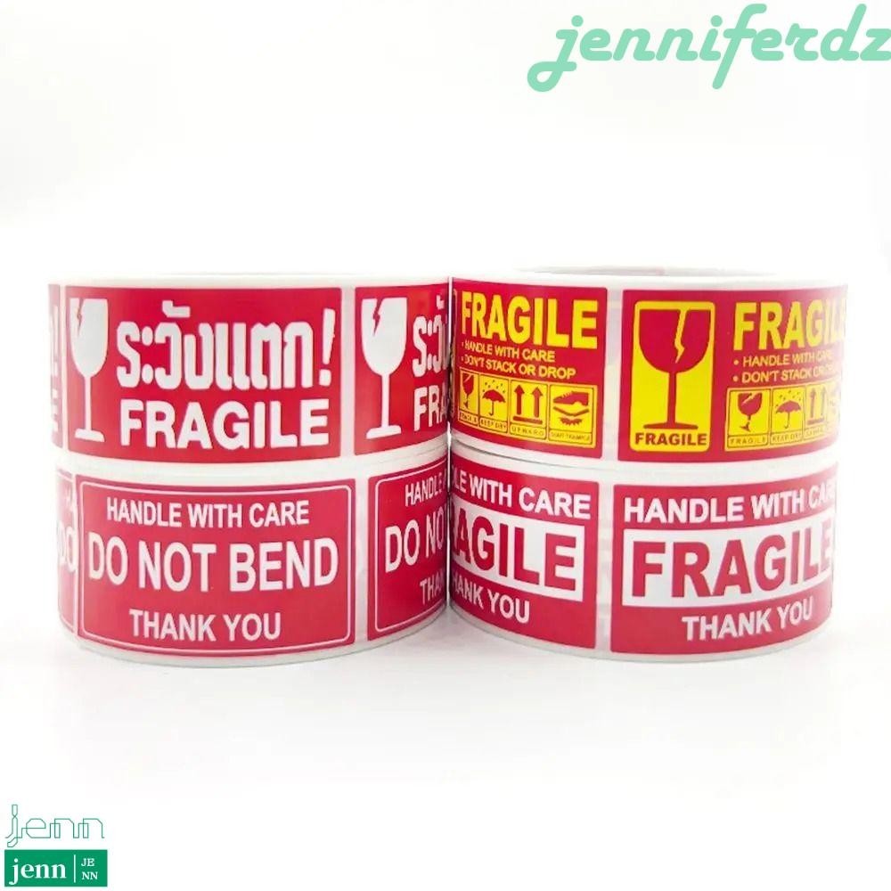 JENNIFERDZ 250Pcs/Roll Fragile Warning Label Stickers, Please Handle ...