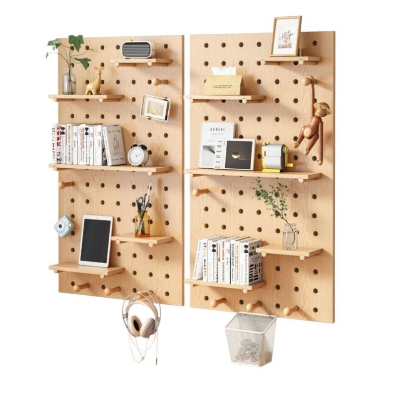 Solid Wood Wire-Wrap Board Upper Wall Surface Wall Mountable Shelf ...