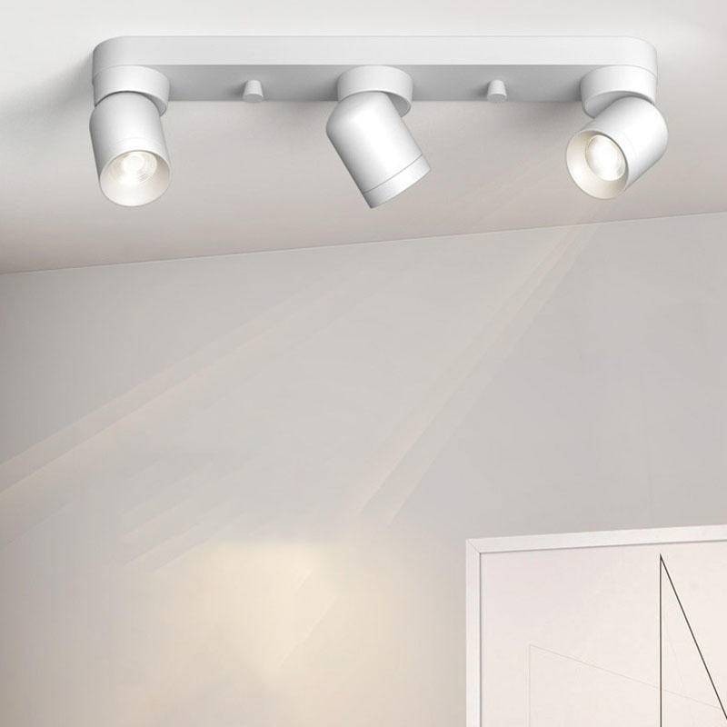 Three-head Ceiling Spotlight White Black Track Lights Adjustable ...