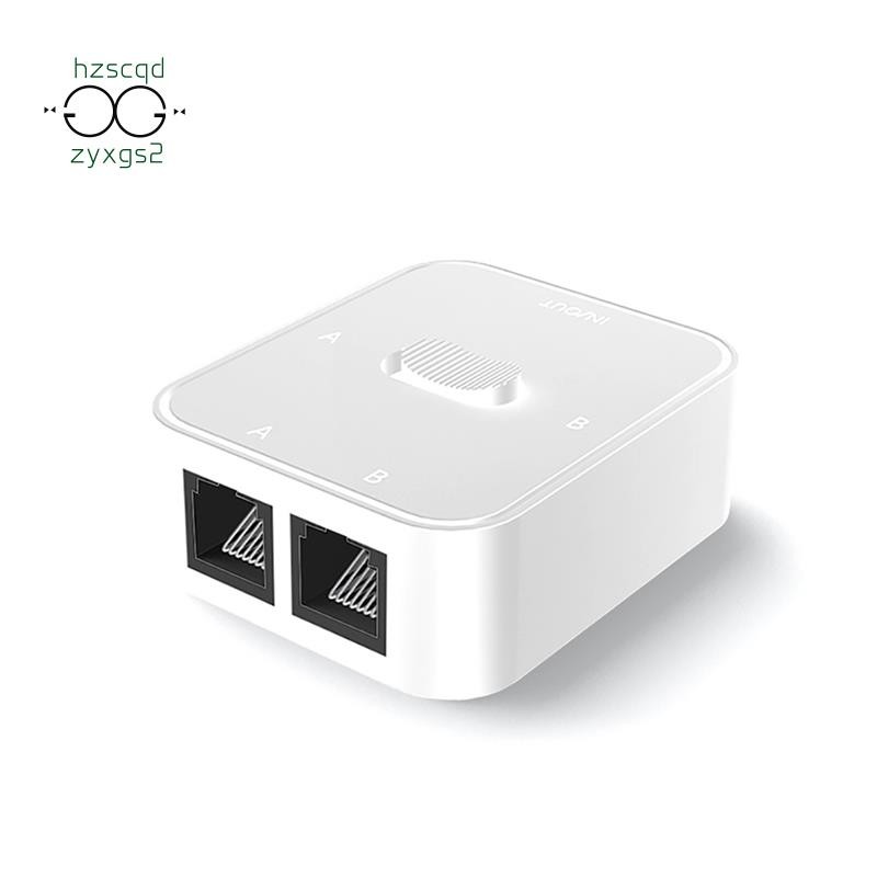 1 PCS 2 Port RJ45 LAN CAT6 Switch Selector 1000Mbps Out /1 in 2 Out 2 ...