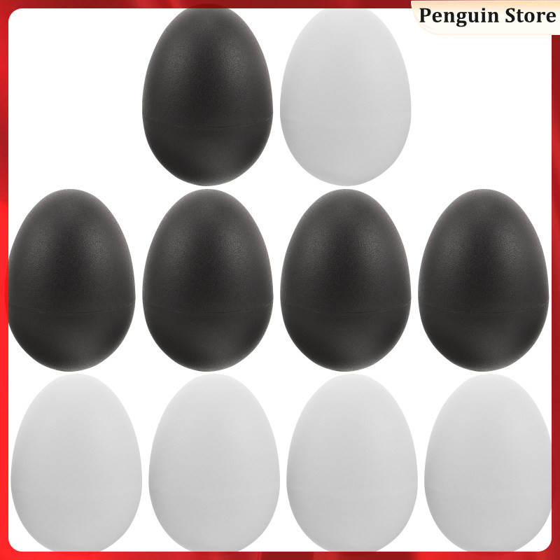 10 Pcs Maracas Eggs Shaker Toy Hand Crank Plastic Musical Kid Toys ...