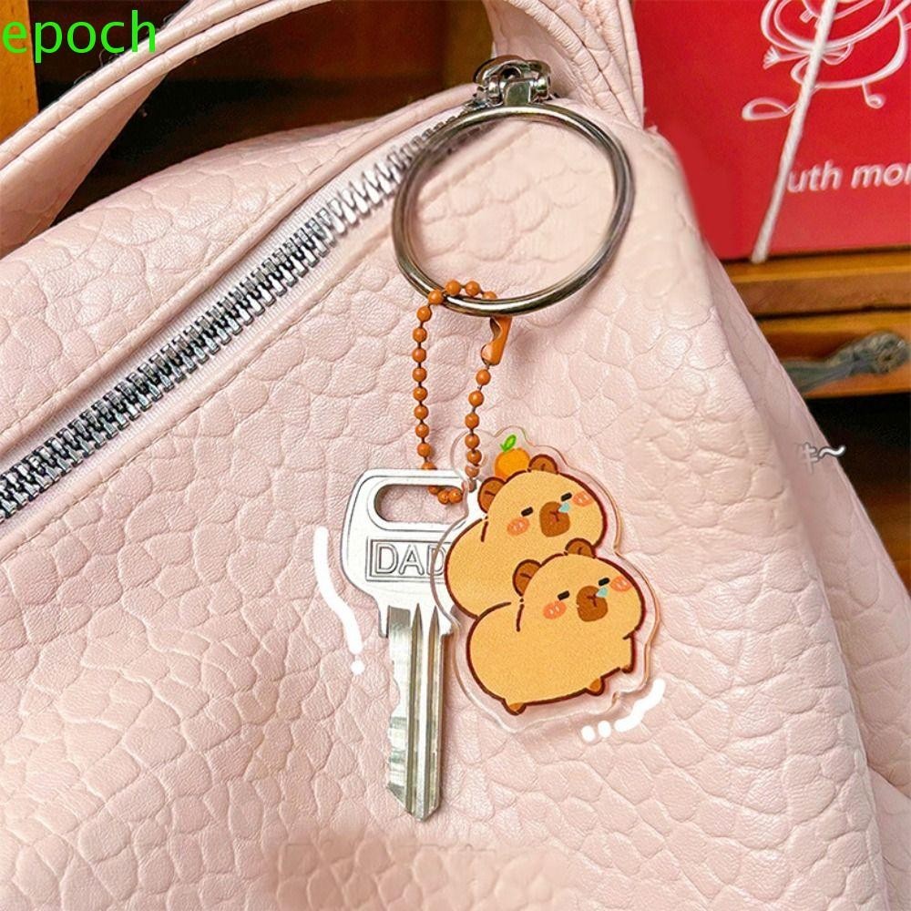 EPOCH Capybara Keychain, Kapibara Acrylic Capybara Bag Hanging, Kawaii ...