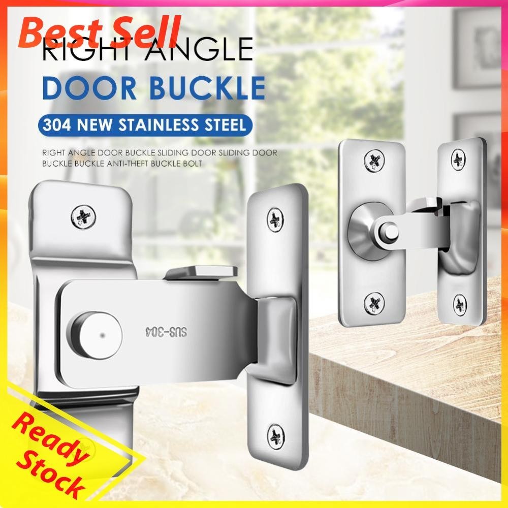 90 Degree Stainless Steel Door Latch Right Angle Sliding Door Lock ...
