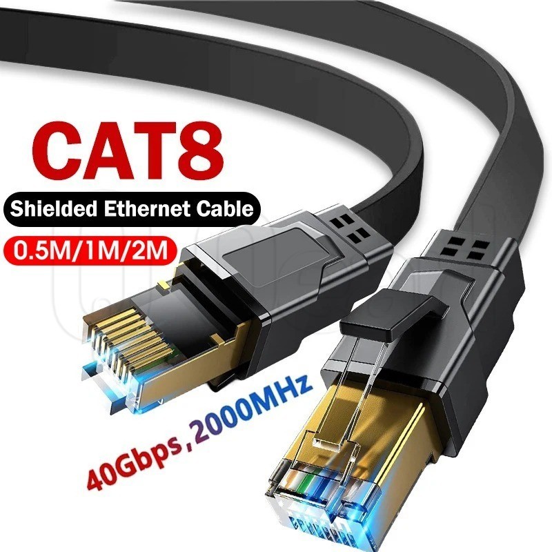 Flat Network Cable - Cat 8 Ethernet Cables - Network Internet Wire ...