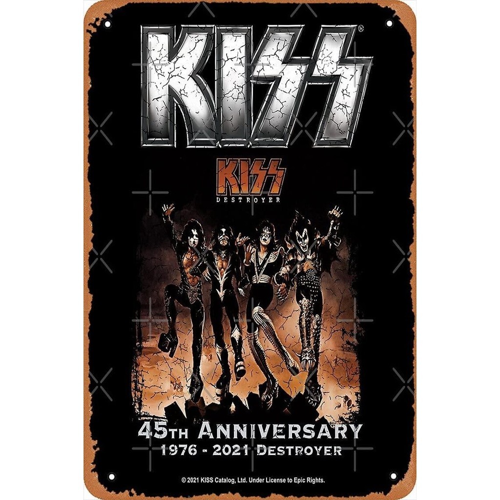 Kiss Fan Art Destroyer Th Anniversary Poster X Vintage Metal Tin Sign ...