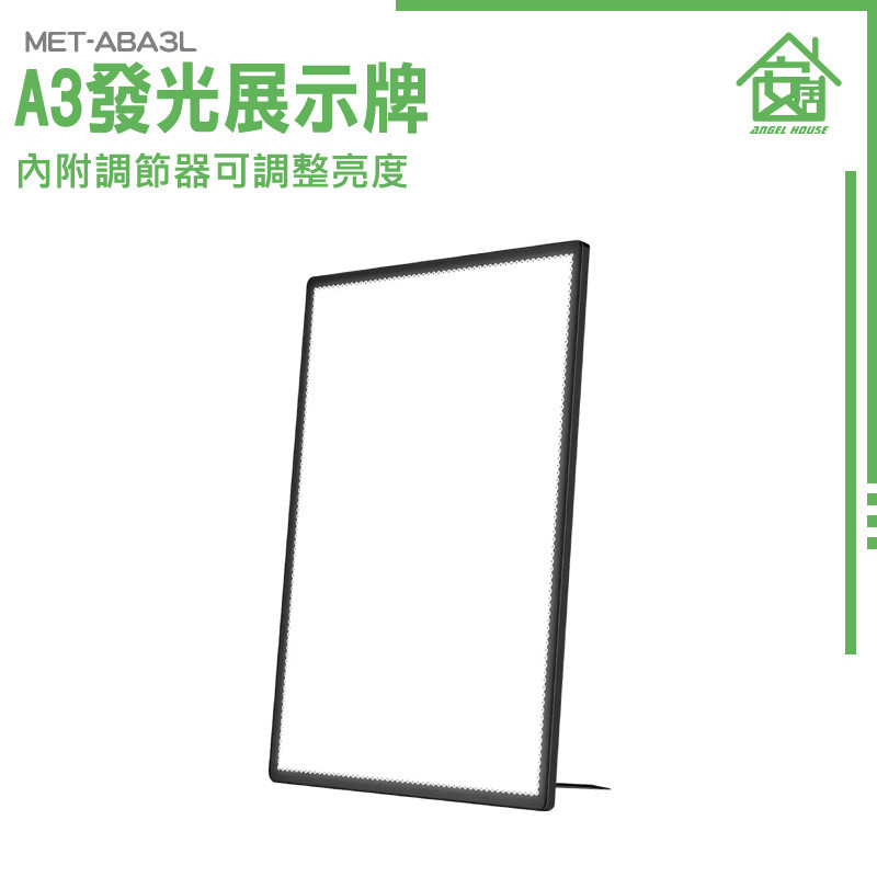 A3 Table Card Display Stand Acrylic Poster Light Price MET-ABA3L Event ...