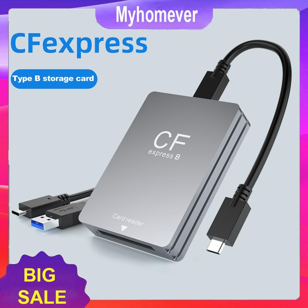 CFexpress Type B Card Reader USB 3.2 10Gbps with USB C To USB C/A Cable ...
