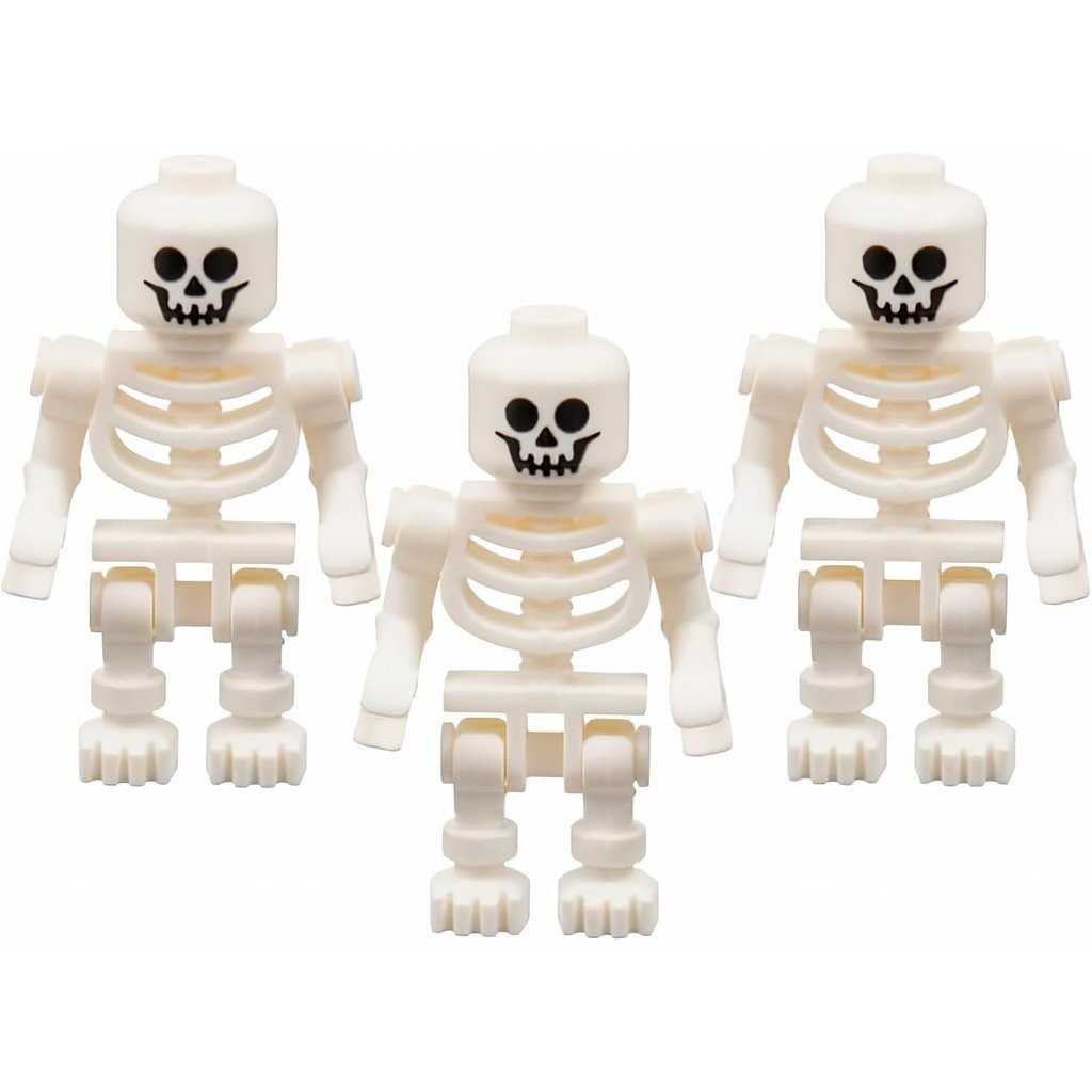 LEGO Lego 3 Skull MINIFIG LOT Ghost Halloween Mini Figure Castle Pirate ...