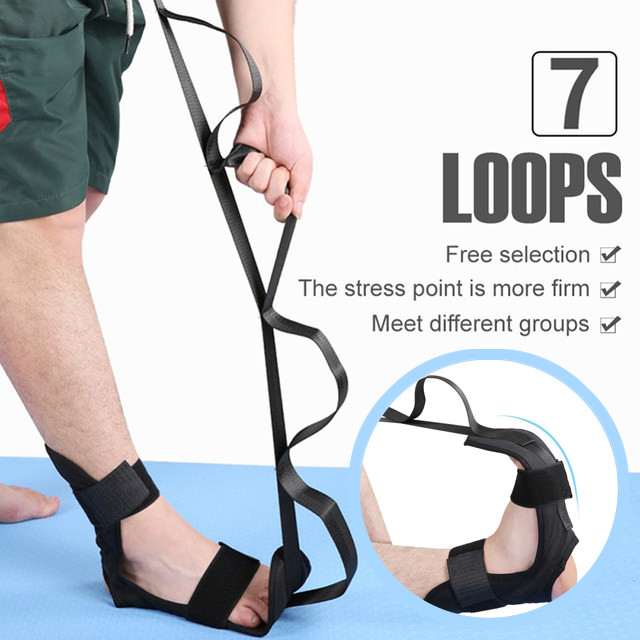 Yoga Ligament Stretching Belt Foot Stretch Elastic Band Leg Training ...