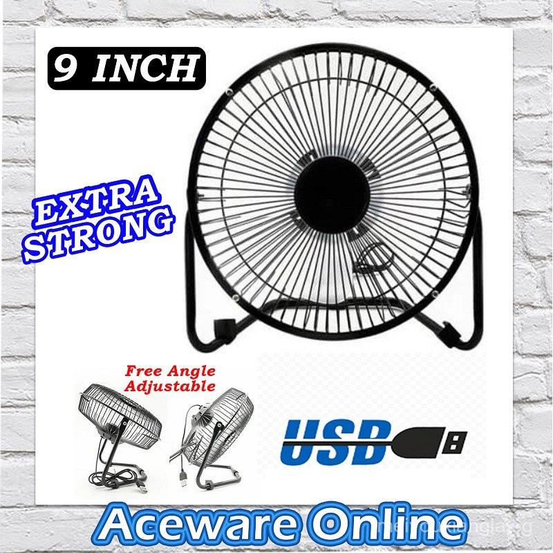 9 INCH Extra Strong Wind Portable Large Tabletop Adjustable Angle Mini ...