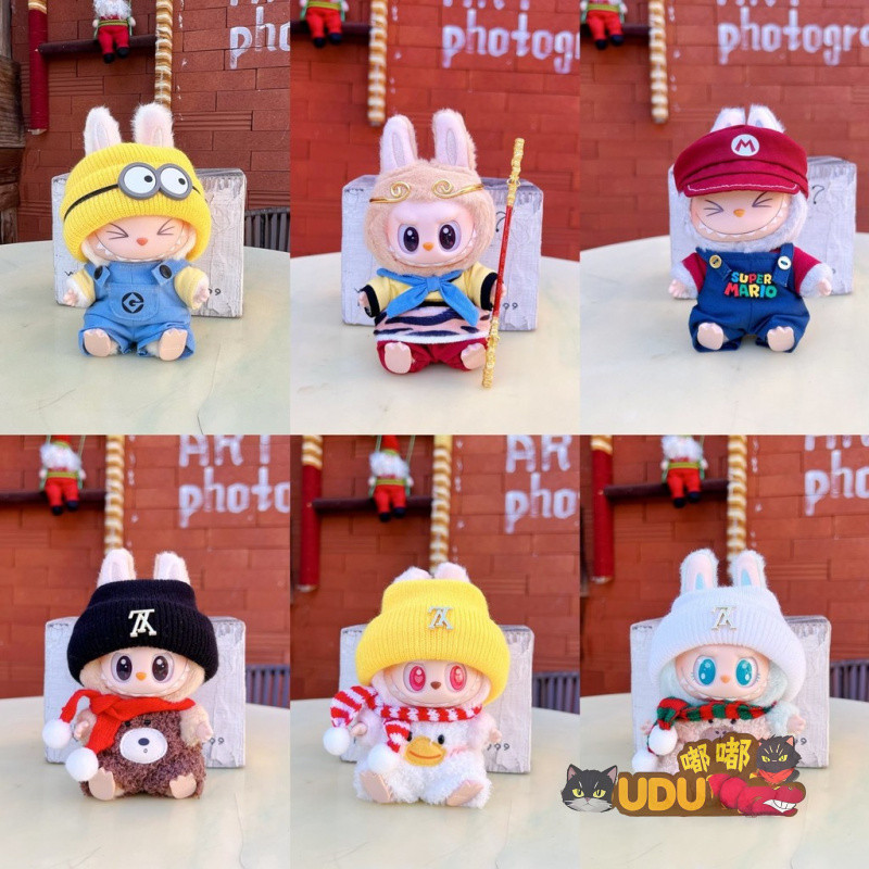 Sit Sit Party Labubu Clothes Cross-Dressing Minions labubu Suit Cartoon ...
