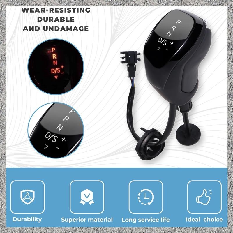 (L A T Z) Car LED Shift Knob Electronic Shift Handle with Red Light ...