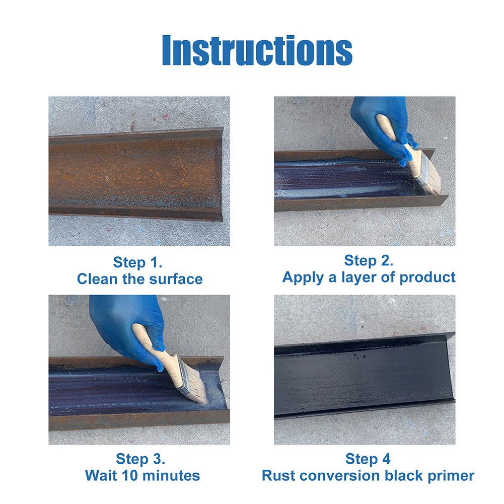 100ml Rust Converter Anti-Rust Non-Toxic Inhibitor Metal Surface Paint ...