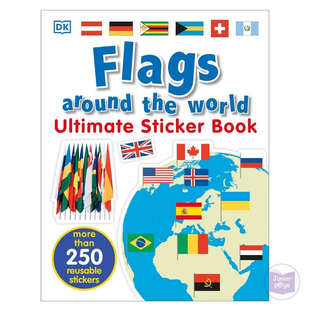 DK Ultimate Sticker Book: Flags Around the World (Book with dot marking ...