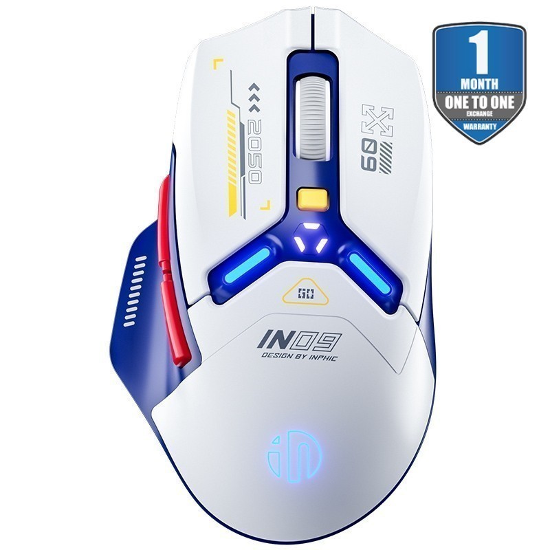 Inphic IN9 Tri-Mode Wireless Mouse Rechargeable RGB Gaming Mice ...