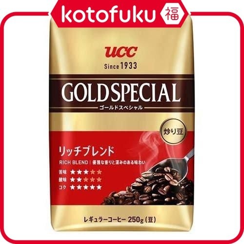 [In stock] UCC UESHIMA COFFEE Roasted Beans Gold Special Rich Blend 1 ...