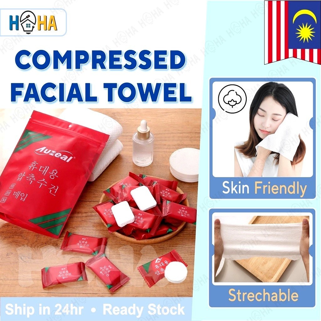 【20pcs】 Disposable Compressed Face Towel Facial Cleansing Travel Makeup ...