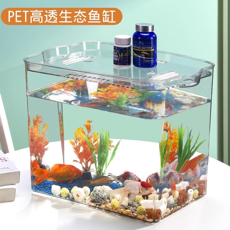Hexagonal Dinosaur Tank High-Definition Transparent Plastic Fish Tank ...