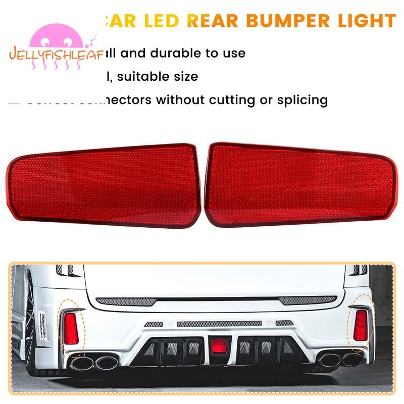Car LED Rear Bumper Reflector Brake Light Tail Lamp for Alphard 30 ...