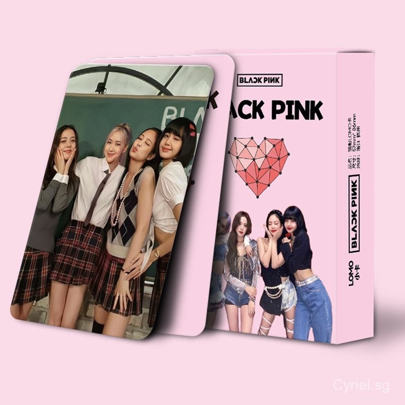 55 Blackpink Laser Print Cards with Laminated Rounded Corners 3inch Lomo Selfie Flash Cards ...