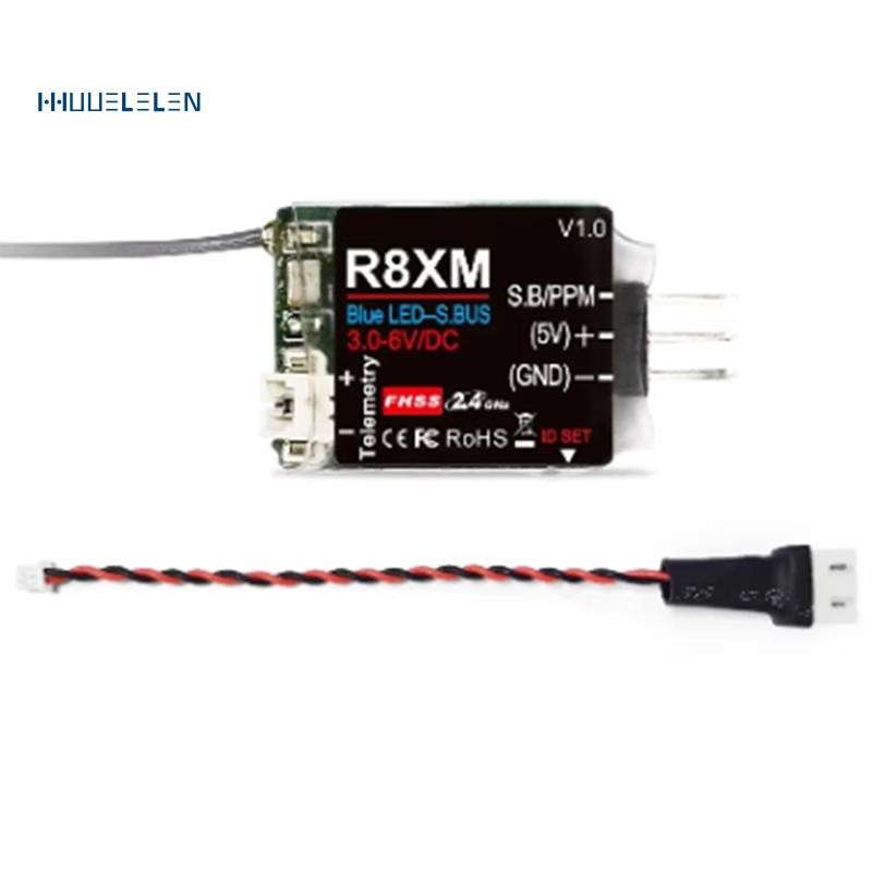 8 Channels Mini Receiver R8XM 2.4GHz Integrated Telemetry Vehicle ...