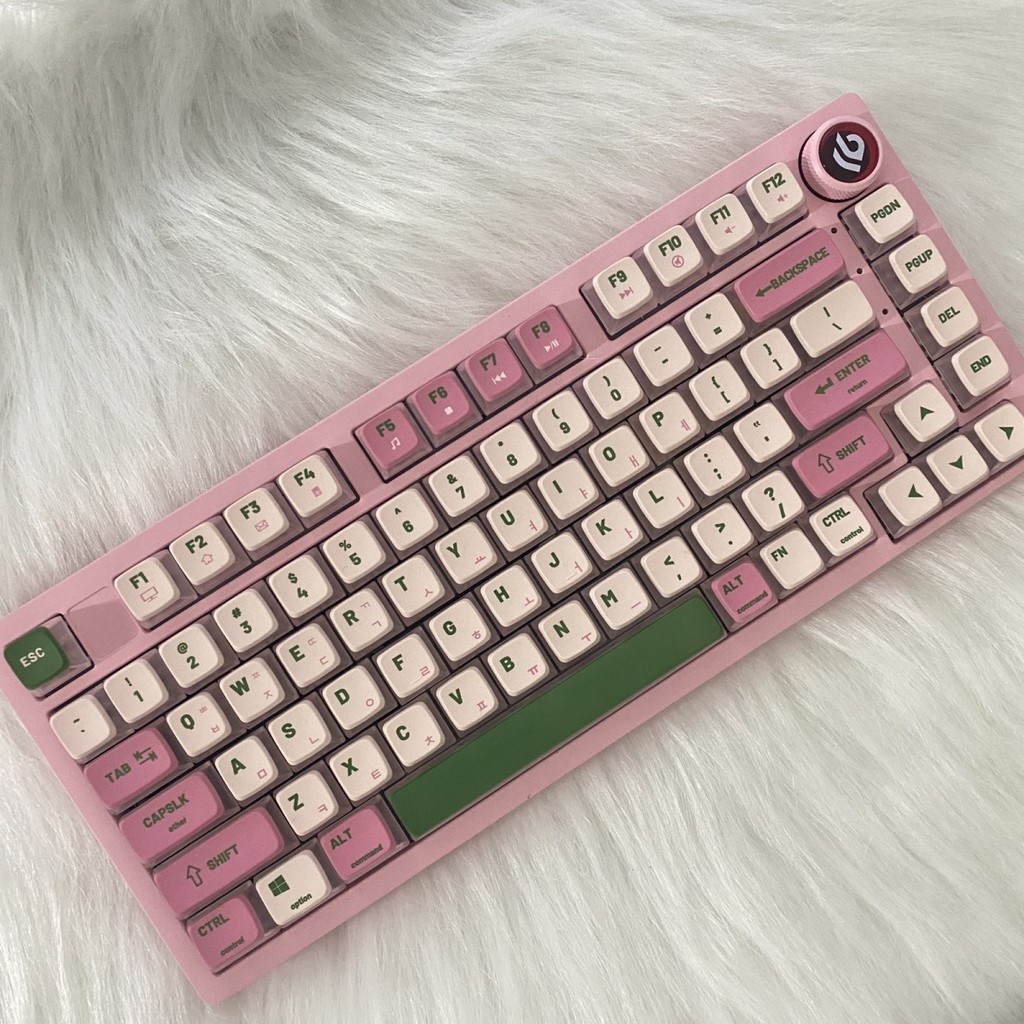 Retro theme Cherry Profile Dye-Sub PBT Keycaps Full Set (125-Keys ...